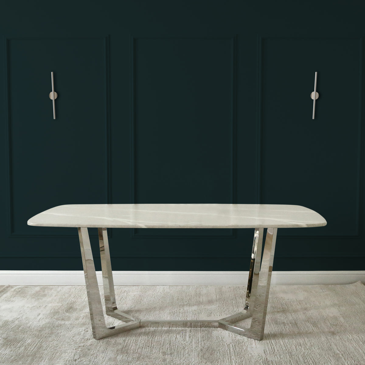 Capella Grey Marble 6-Seater Dining Table – VANITY LIVING