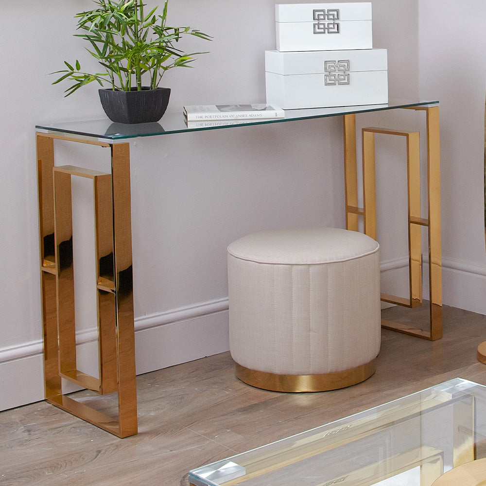 Console Table - Verona Gold – VANITY LIVING